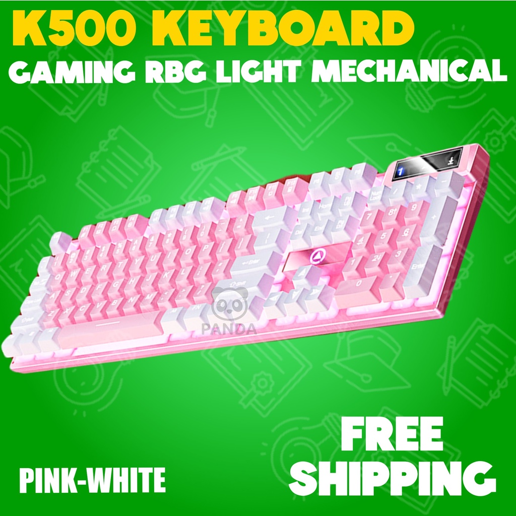 K500 Luminous Backlit Mechanical Gaming Keyboard RGB Light Suspended ...