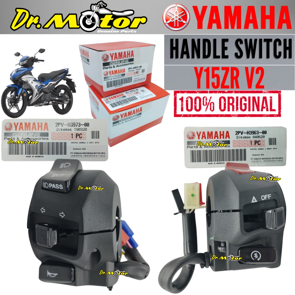 Y15ZR V2 Y15 HANDLE SWITCH LEFT RIGHT SUIS HORN SIGNAL STARTER HANDEL ...