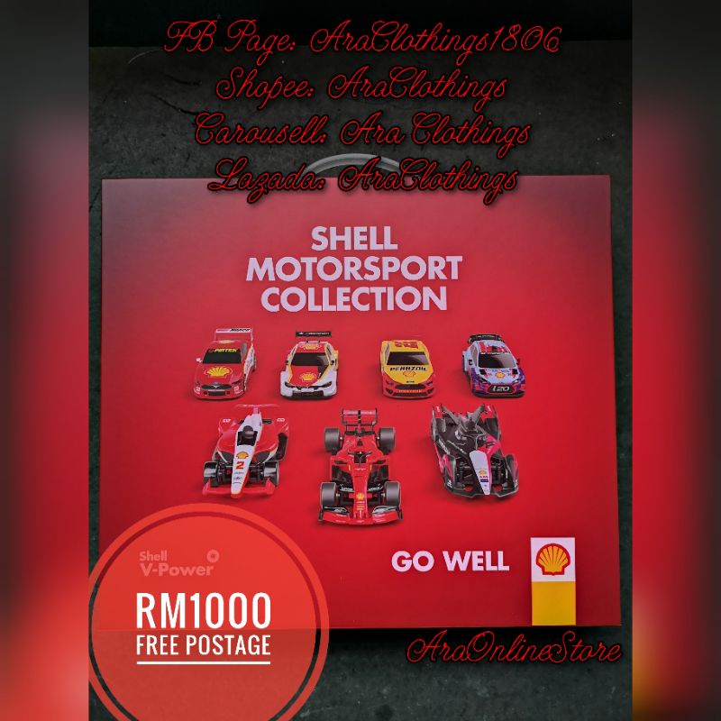 Complete Shell Motorsport Collectibles (7 cars) + Casing | Shopee Malaysia