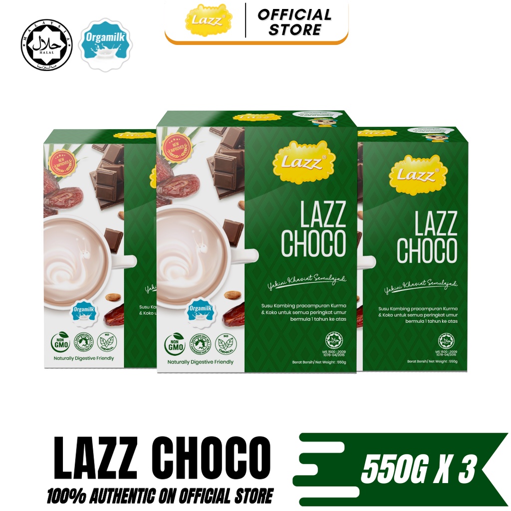 LAZZ Susu Kambing Choco SUPERJIMAT 550g | Shopee Malaysia