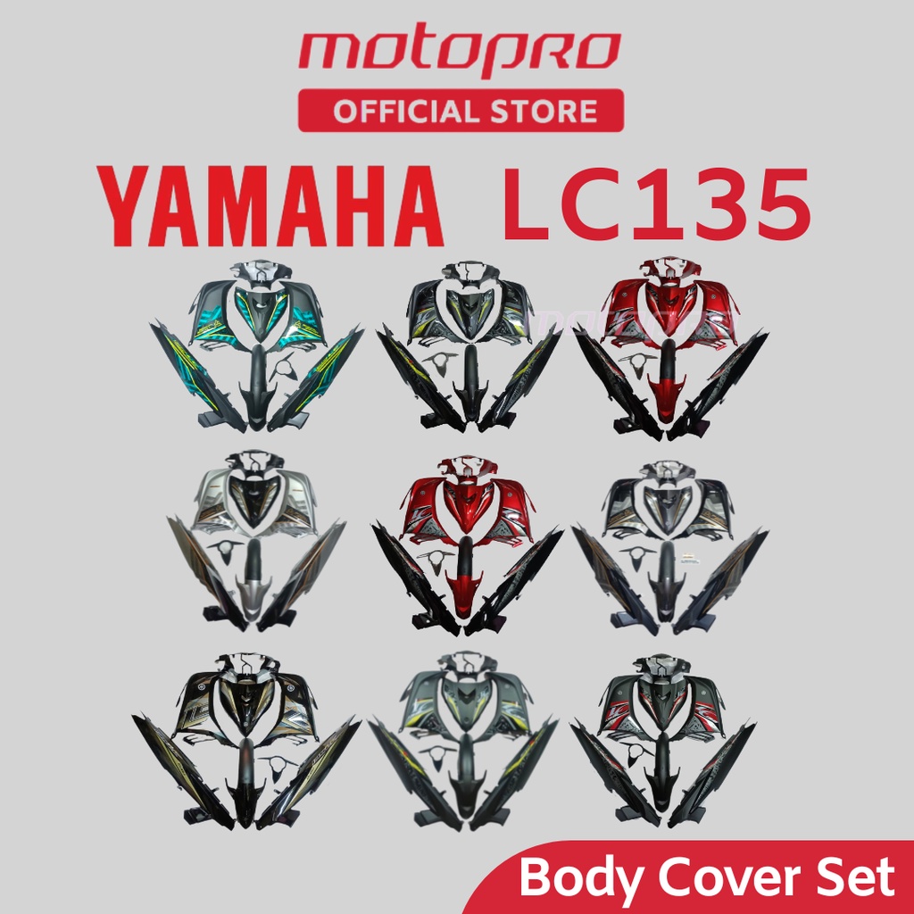 YAMAHA 135LC V2 V3 V4 V5 V6 V7 Full Body Cover Set Tampal Sticker ...