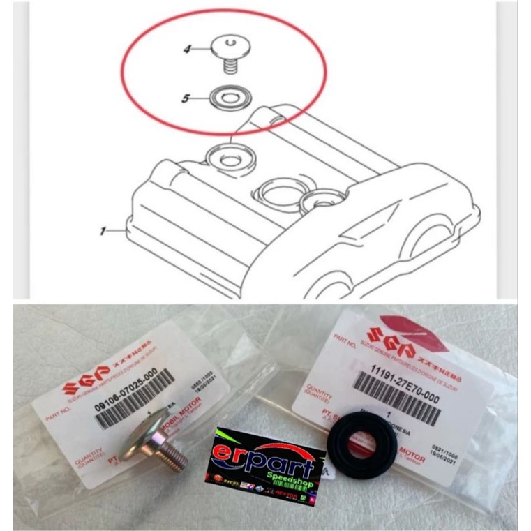 Satria Fu GSX 150 satria Fu Fi raider Fi head cover bolt | Shopee Malaysia