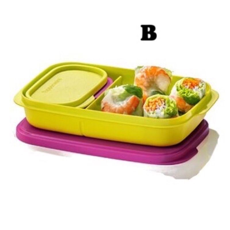 Tupperware Foodie Buddies/ Ezy Keeper Square 1.2L/ Bekas Makanan/ Lunch ...