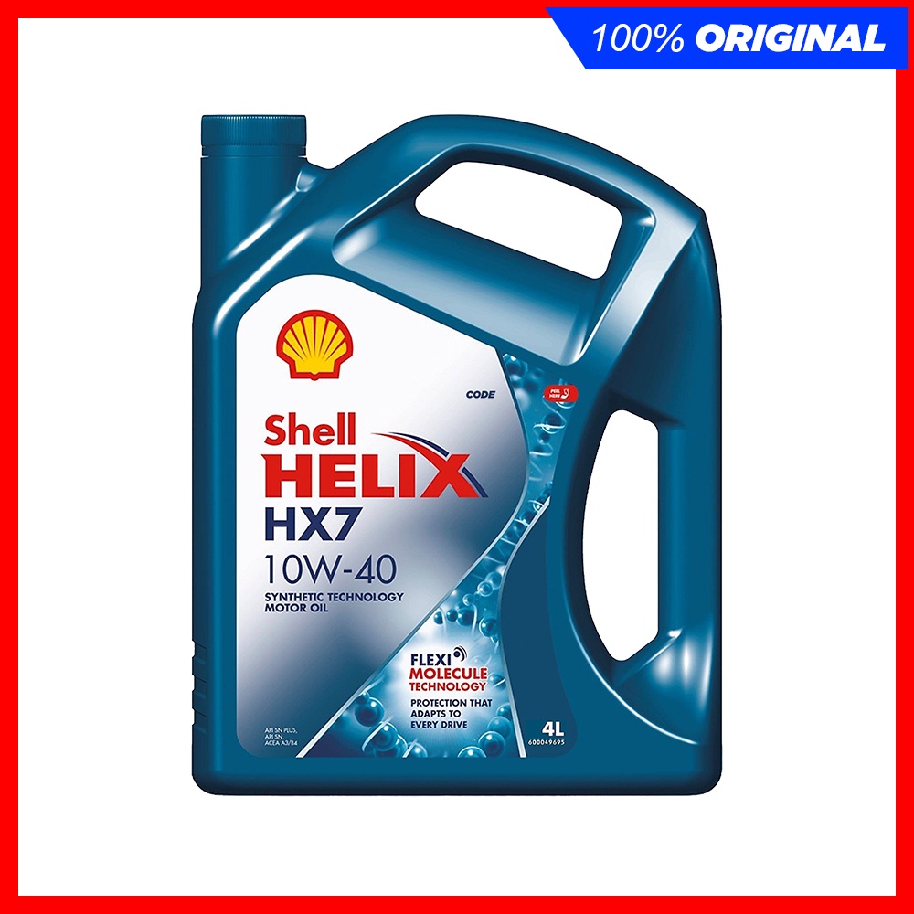 Shell Helix HX7 10W40 SN PLUS Semi Synthetic Engine Oil (4L) 10W-40 HK | Shopee Malaysia