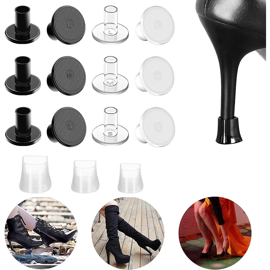 1 pair New Silencer Heel Protector Shockproof Heel Stoppers Antislip ...