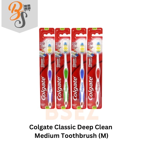 Colgate Classic Deep Clean Medium Toothbrush (M) | Shopee Malaysia