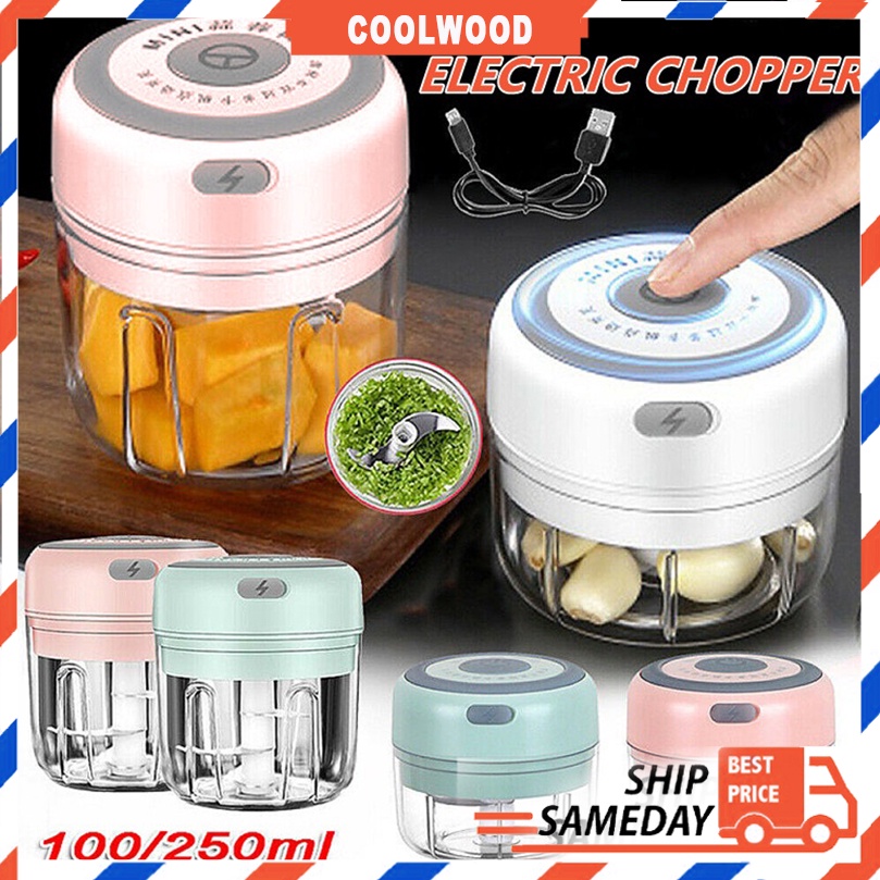 Mini Blender Garlic Chopper Electric Food Chopper Portable Blender Food ...