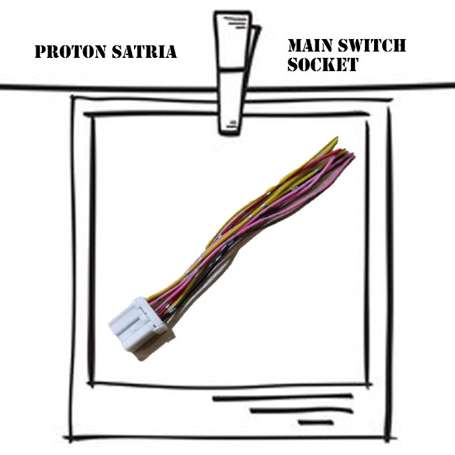 [XL]PROTON SATRIA, PUTRA & ARENA 8 PIN POWER WINDOW MAIN SWITCH SOCKET ...