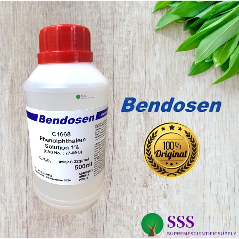 🔥[Ready stock]🔥 Phenolphthalein Solution 1% Bendosen (500ml) | Shopee ...