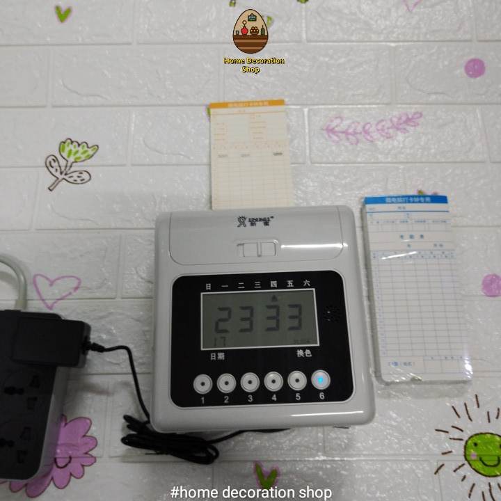 office digital punch card absence machine worker attendance staff time ...