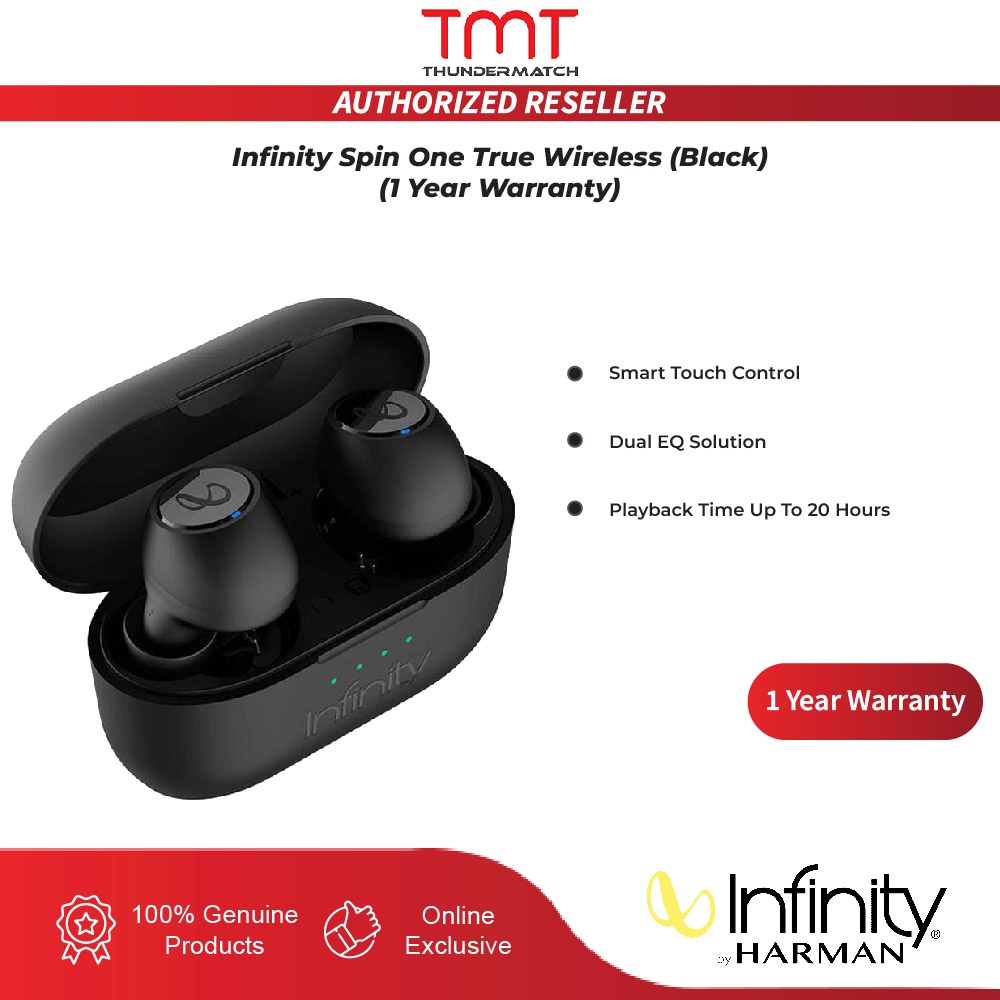 Infinity by Harman Spin One True Wireless Bluetooth Earbud (1 Year ...