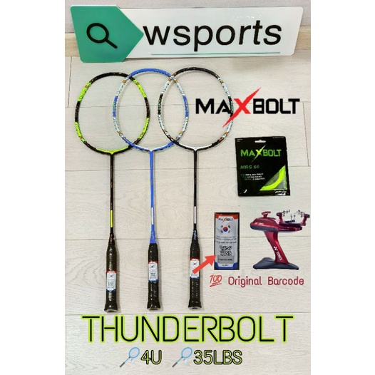 Original Maxbolt THUNDERBOLT Badminton RACKET | Shopee Malaysia