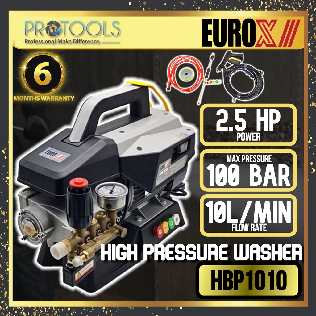 EOROX HBP1010 ELECTRIC HIGH PRESSURE WASHER 2.5HP 100BAR | HEAVY DUTY | INDUSTRIAL MOTOR | CUCI ...