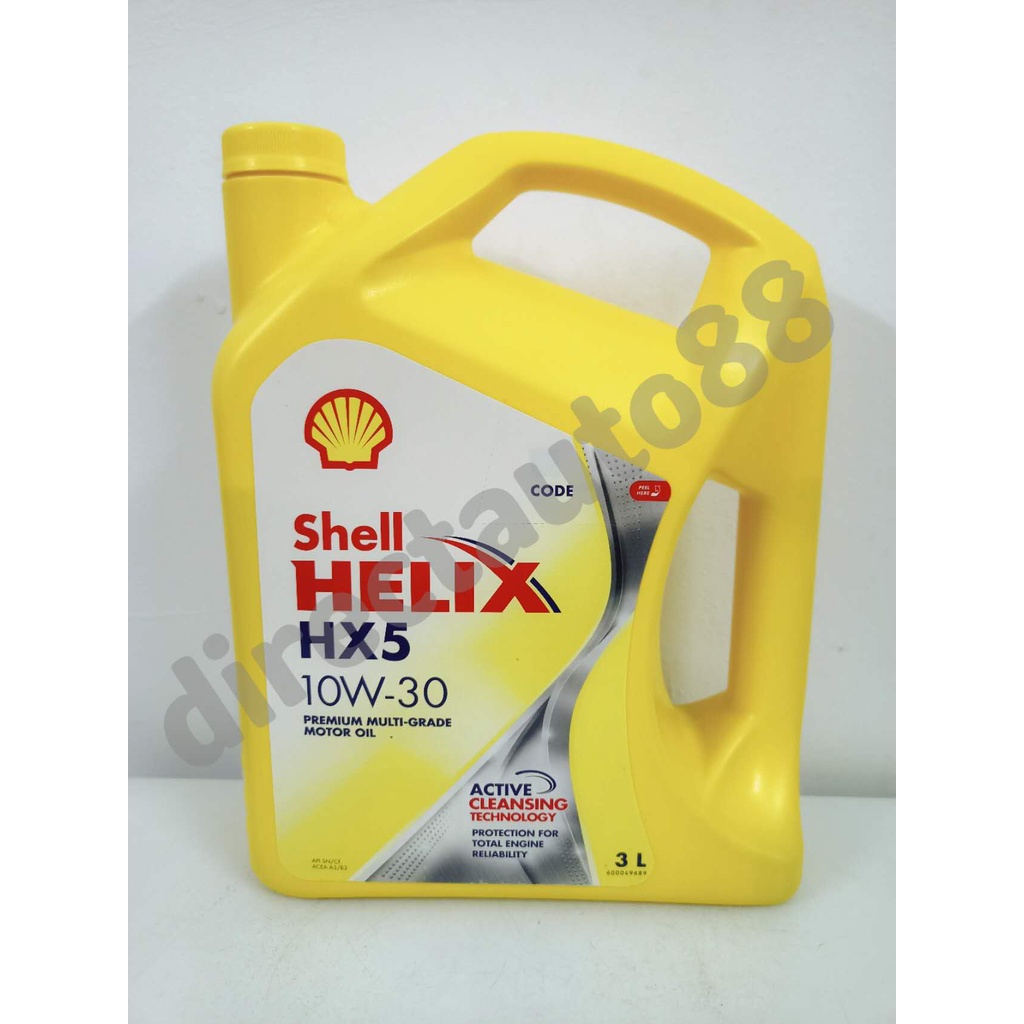 SHELL HELIX HX5 10W30 ENGINE OIL 10W-30 3L | Shopee Malaysia