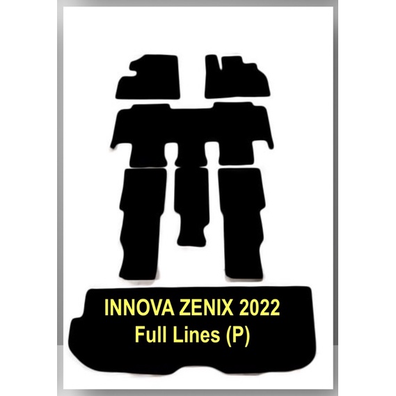 Toyota Innova Zenix 2022 Car Carpet, Full Trunk, 2 Layer Material ...