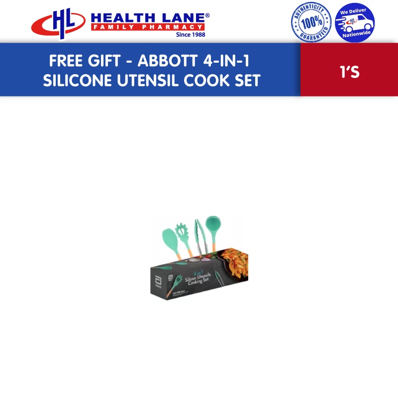 FREE GIFT - ABBOTT 4-IN-1 SILICONE UTENSIL COOK SET (1'S) | Shopee Malaysia