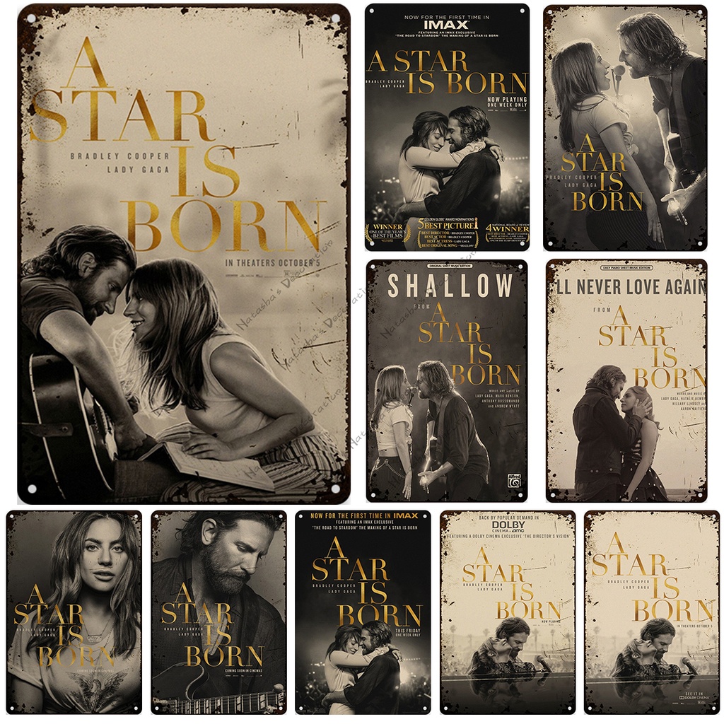 A Star Is Born Classic Movie Metal Plaque Rusty Decorative Plate Art ...