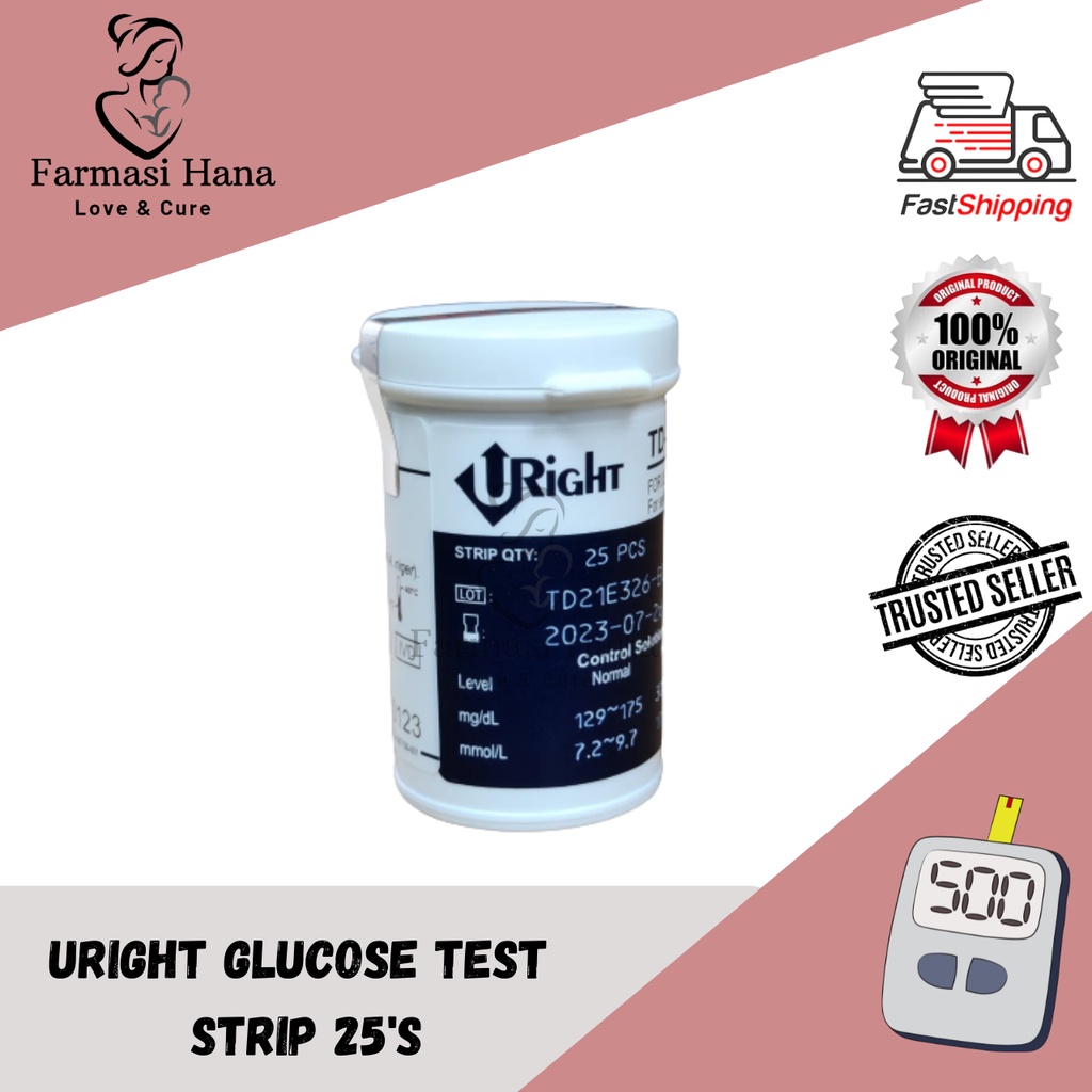 Uright glucose test strip 25's | Shopee Malaysia