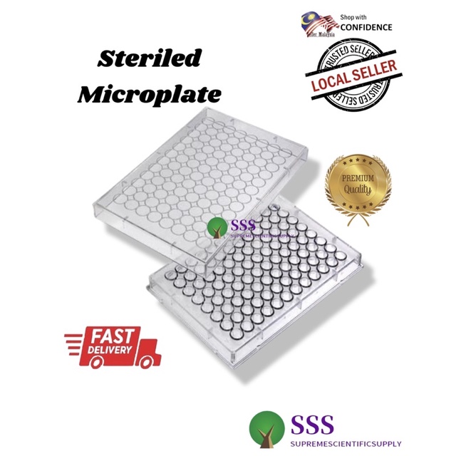 🔥[Ready stock]🔥Microplate with Lid, 96 wells(Steriled) | Shopee Malaysia