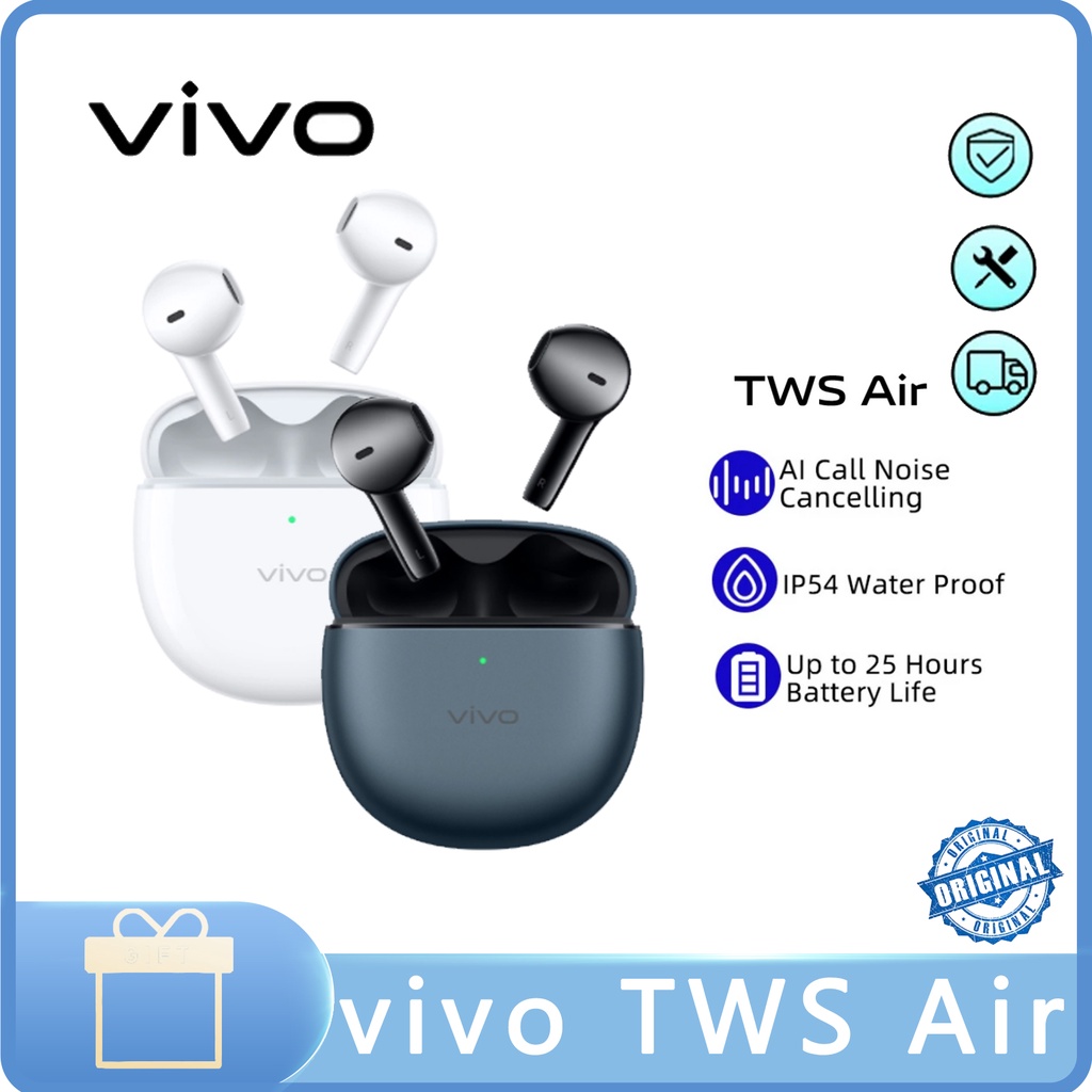 Vivo TWS air2 TWS Bluetooth Headset Dual Microphone AI Call Noise ...