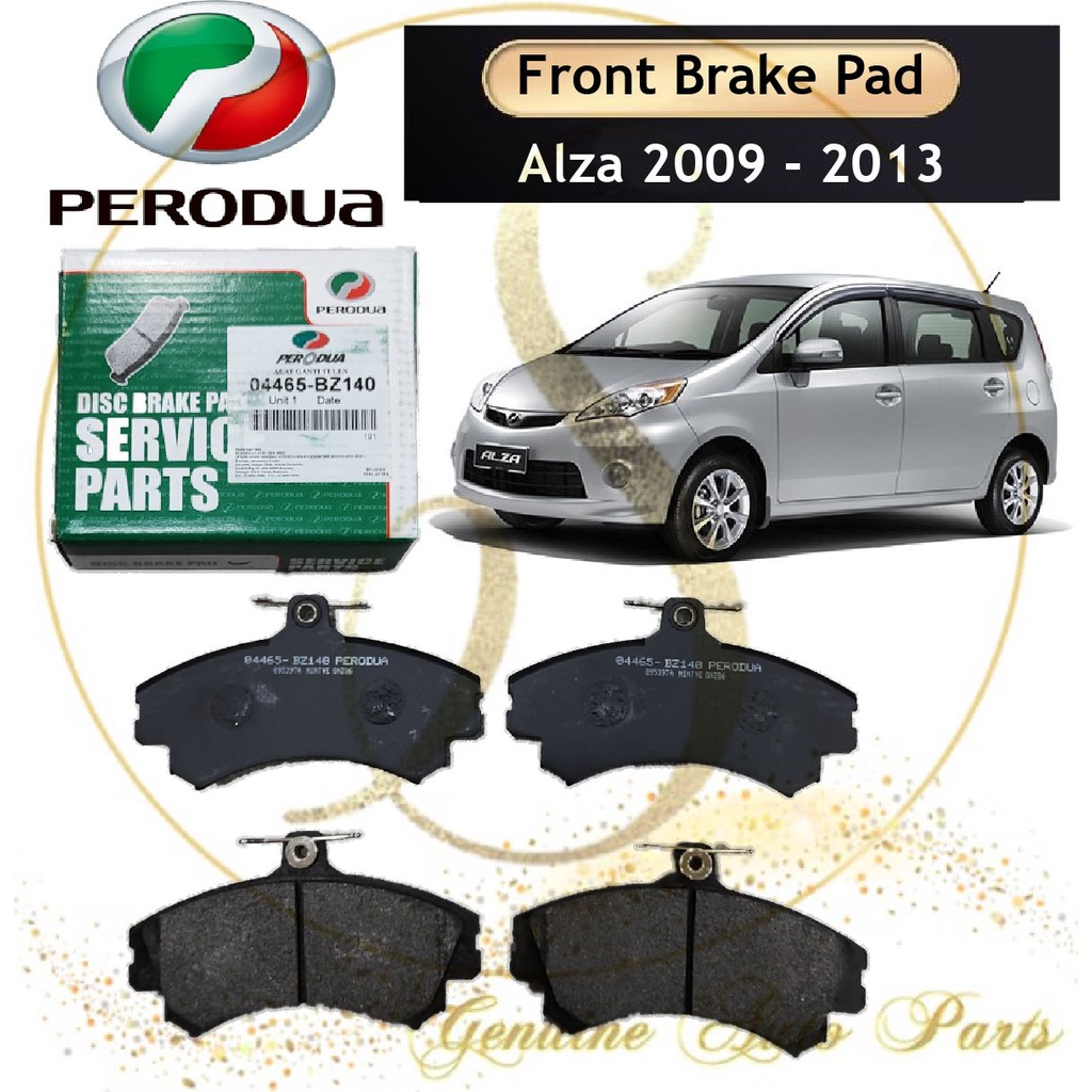 (100% Original) Perodua Brake Pad Front - Perodua Alza Old 2009-2013 ...
