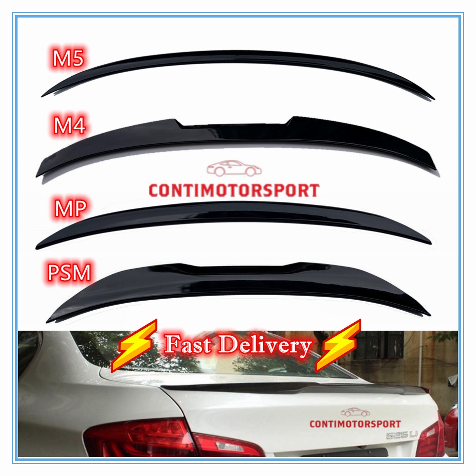 5 SERIES M Performance M5 M4 PSM STYLE REAR SPOILER FITS BMW F10 TRUNK WING BMW ACCESSORIEAS ...
