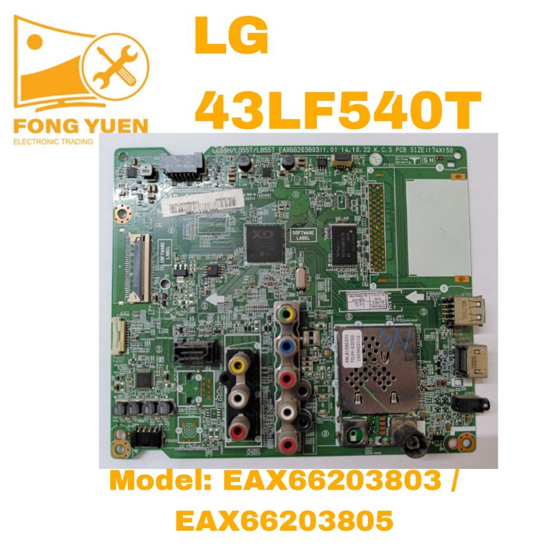 43LF540T LG 43" TV MAIN BOARD 43LF540T | Shopee Malaysia