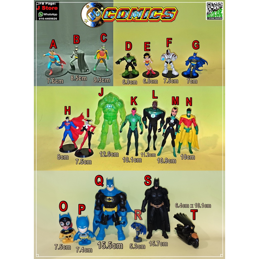 DC Comics figure Collection 2 ( J Store ) | Shopee Malaysia