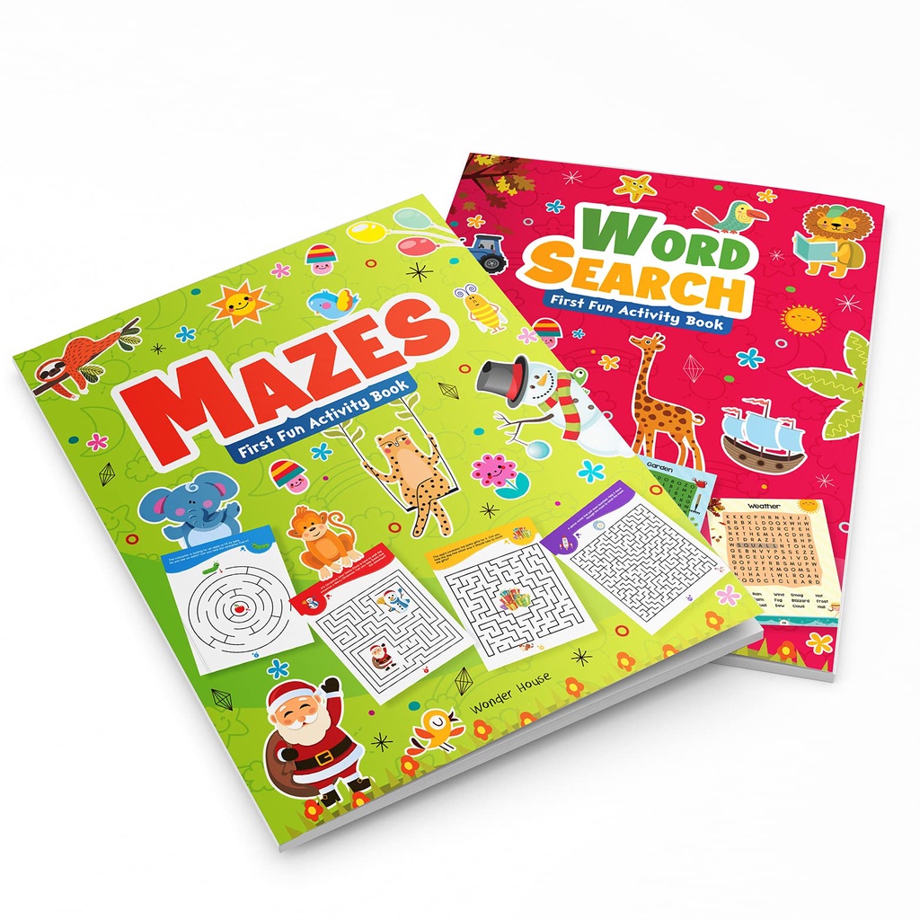 [FUNBOOK] My First Fun Activity : Boxset Of 4 Books / dot to dot /mazes ...