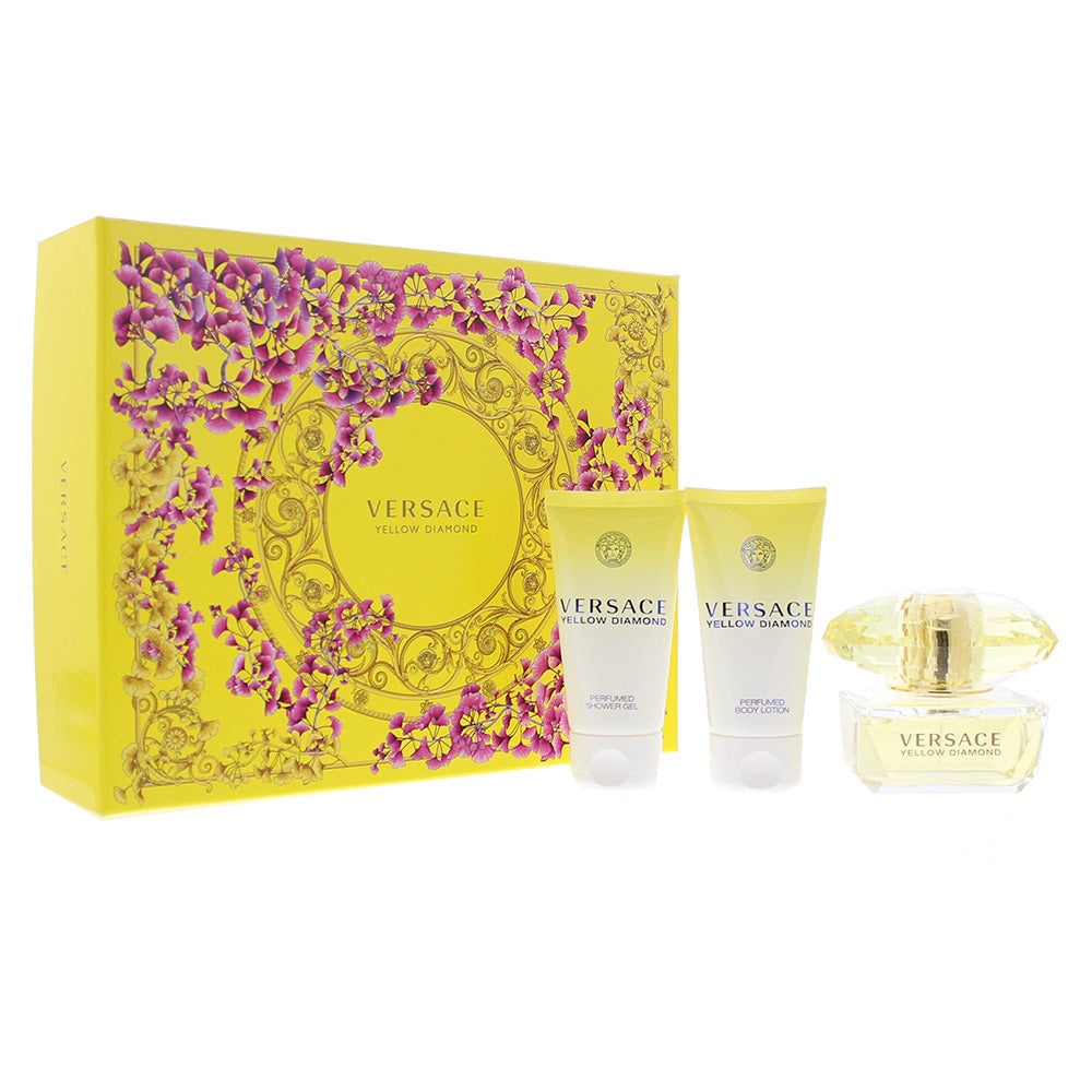 ORIGINAL Versace Yellow Diamond EDT 50ML Gift Set | Shopee Malaysia