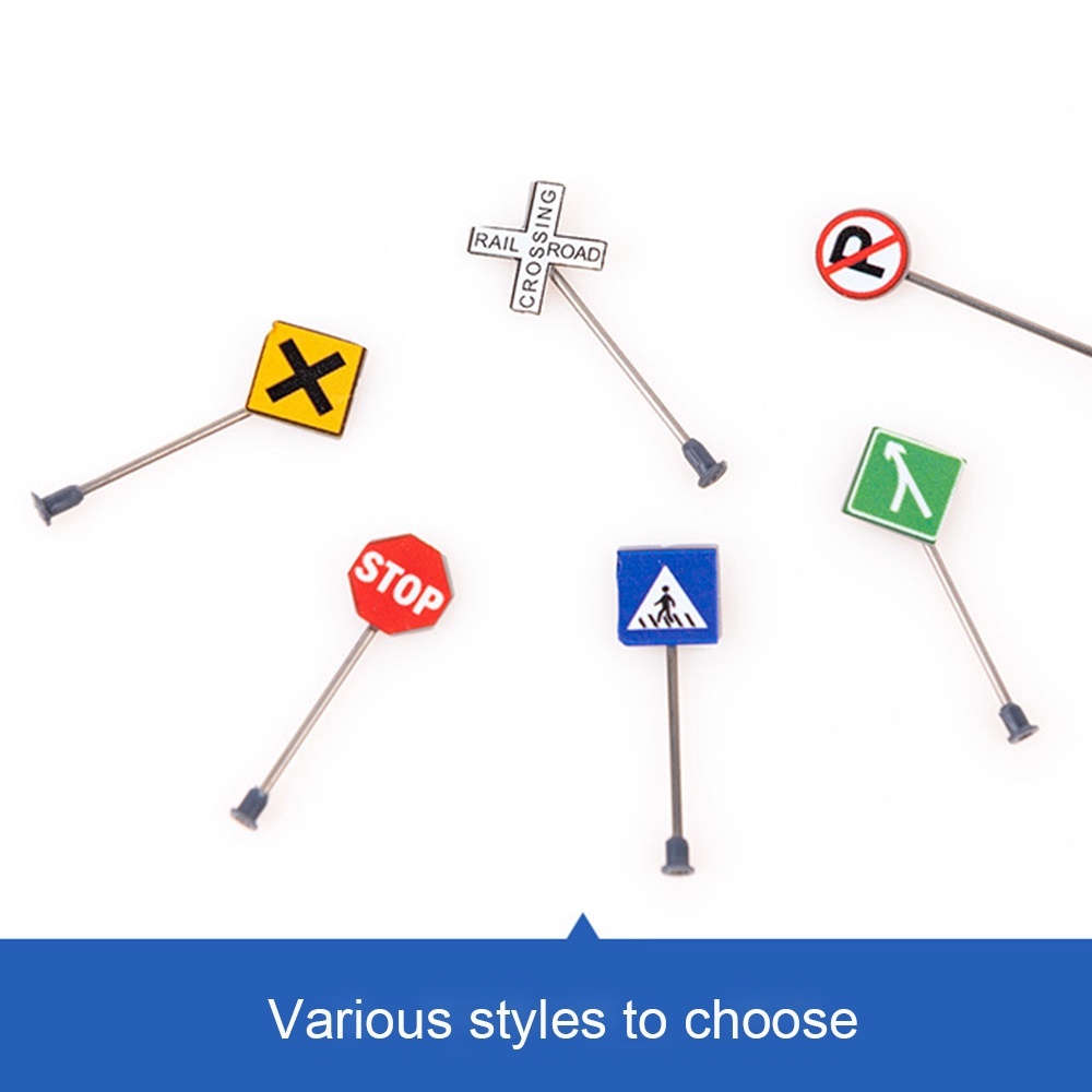 Micro Landscape DIY Model Mini Traffic Signs City Road Signs ...