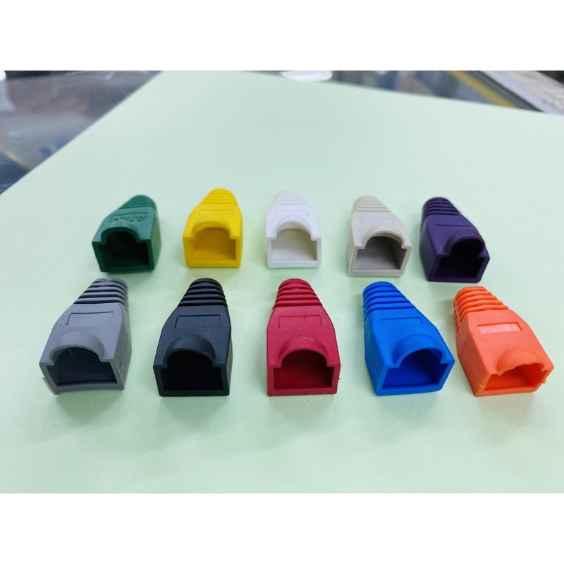 READY STOCK (10PC) RJ45 Cat 5e Cat 6 cover Ethernet strain plug cover ...