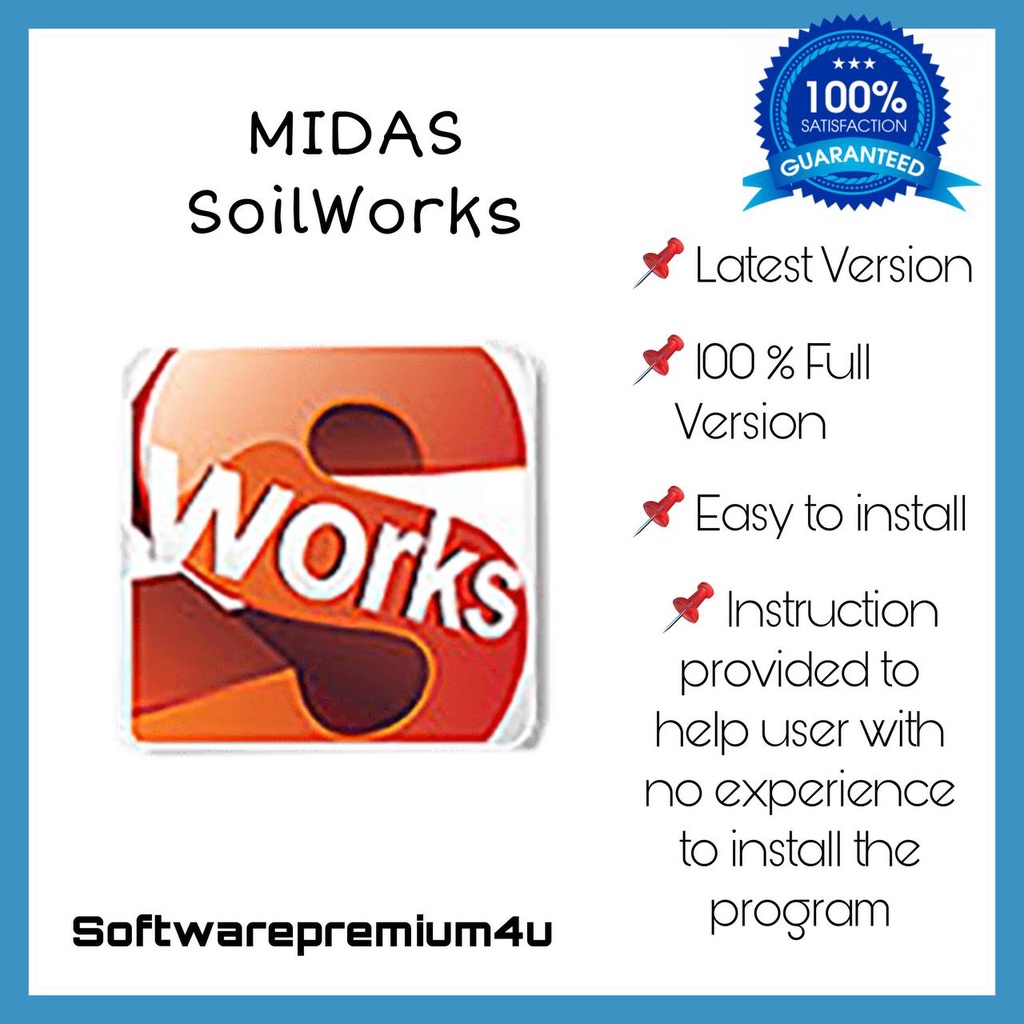 MIDAS SoilWorks 2020 v1.1🔥【Full Version】🔥 | Shopee Malaysia