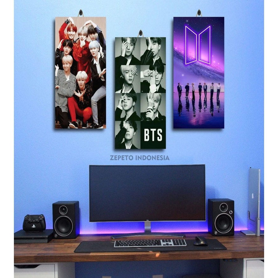 Suga BTS GAMING ROOM DISPLAY 15X30 NALB9/TEZH3/ JUMBO WALL DECORATION ...
