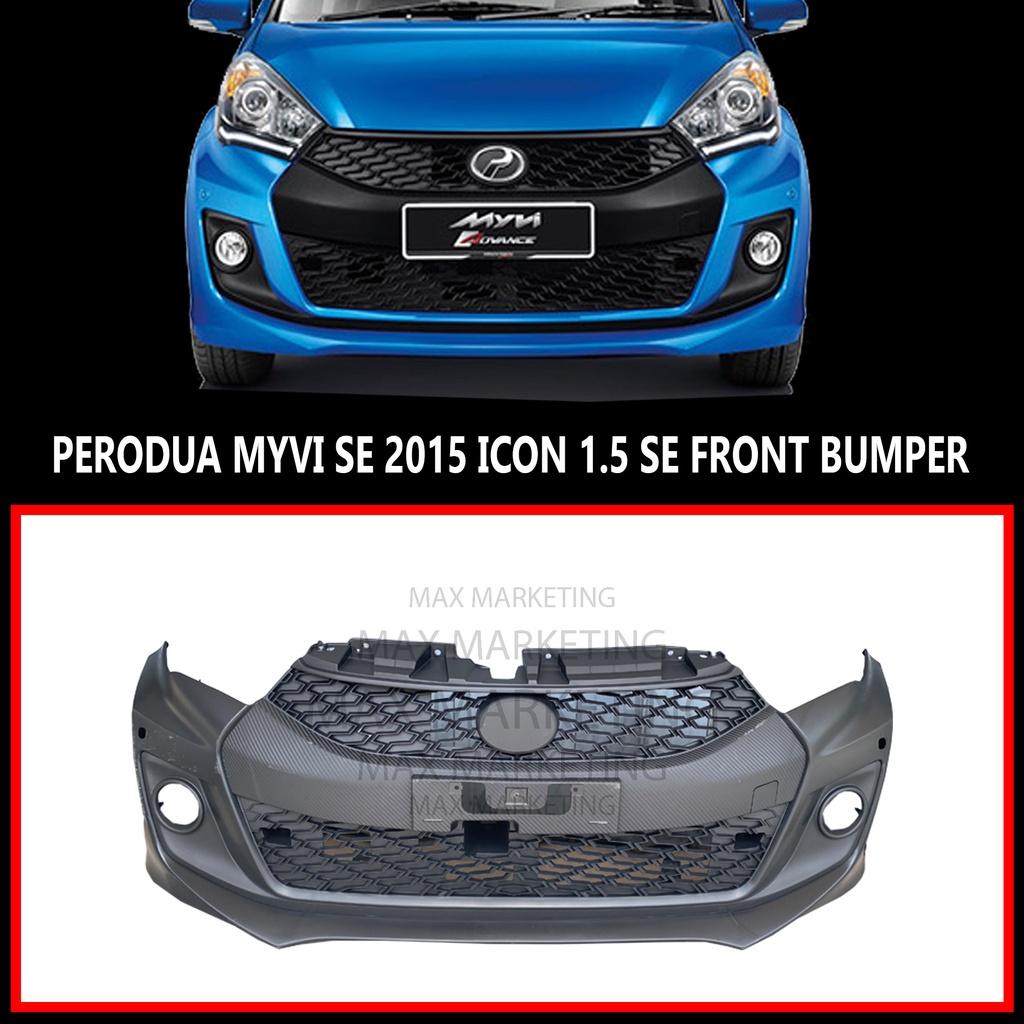 PERODUA MYVI SE 2015 ICON 1.5 SE FRONT BUMPER PP SKIRT LIP BODYKIT ...