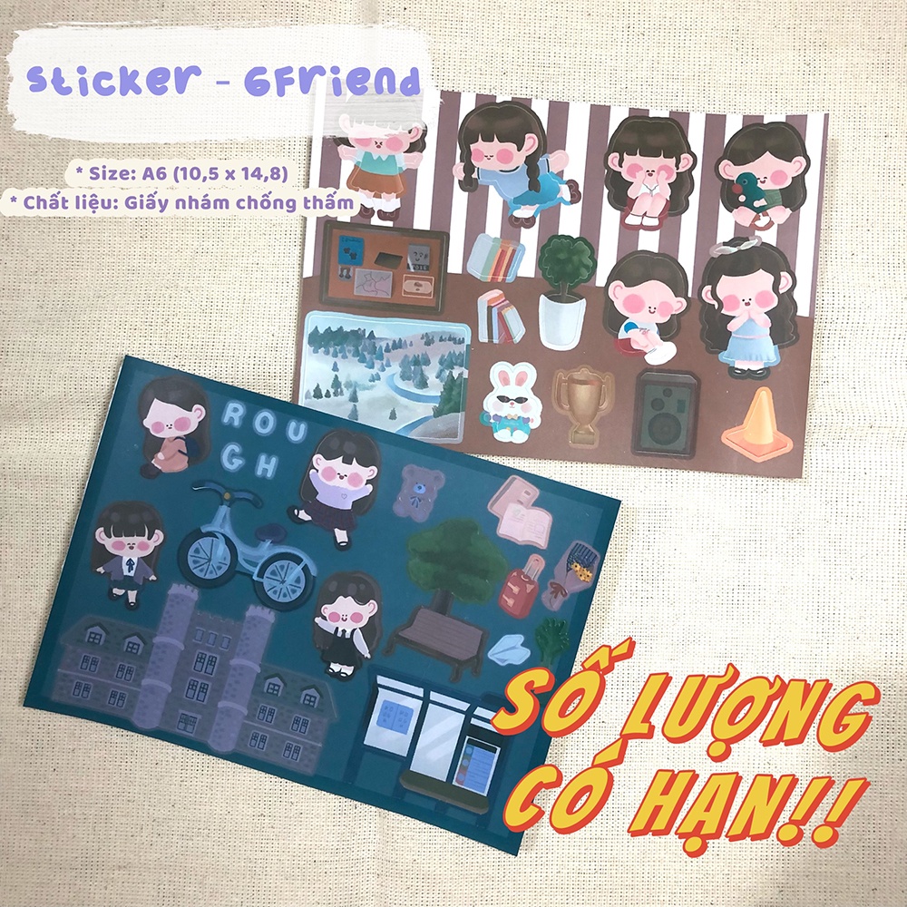 Self-designed sticker | Gfriend theme | Limited Edition | Shopee Malaysia