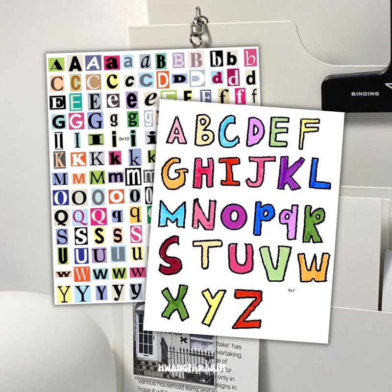 MINI STICKER DECO ALPHABET letters | Shopee Malaysia