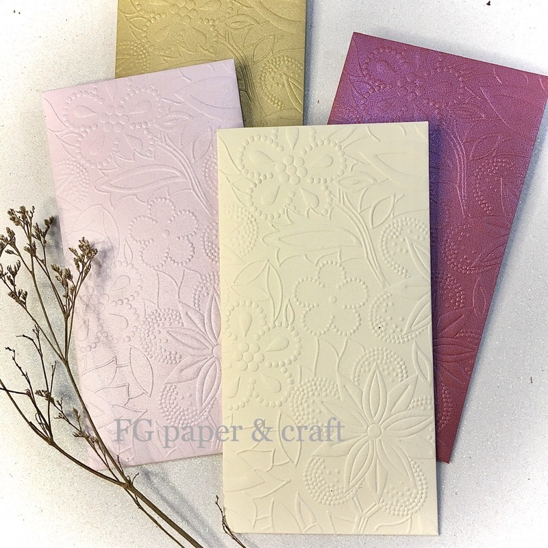 5pcs Angpau Flower Emboss Money Envelopes by fgpaper | Shopee Malaysia