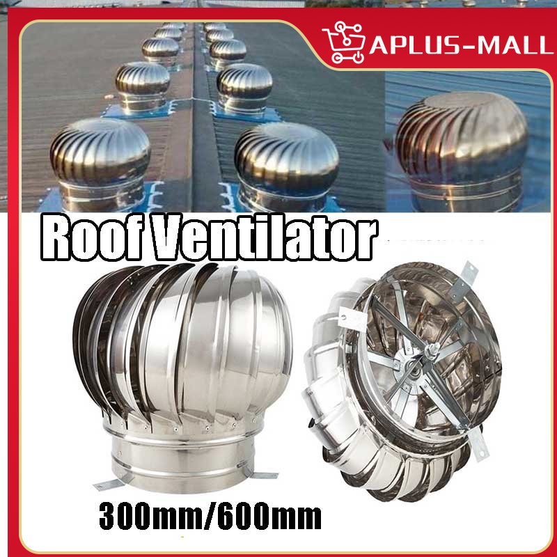 Stainless Steel 304 Roof Ventilator Unpowered Wind Turbines Vent ...