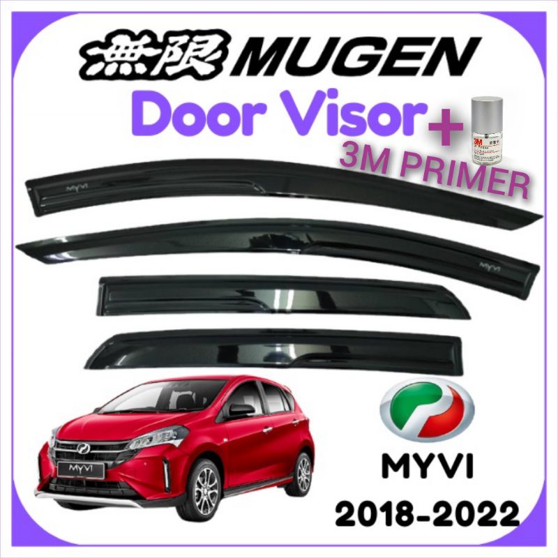 PERODUA MYVI NEW 2018-2022 Door Visor Mugen Air Press Window Wind ...
