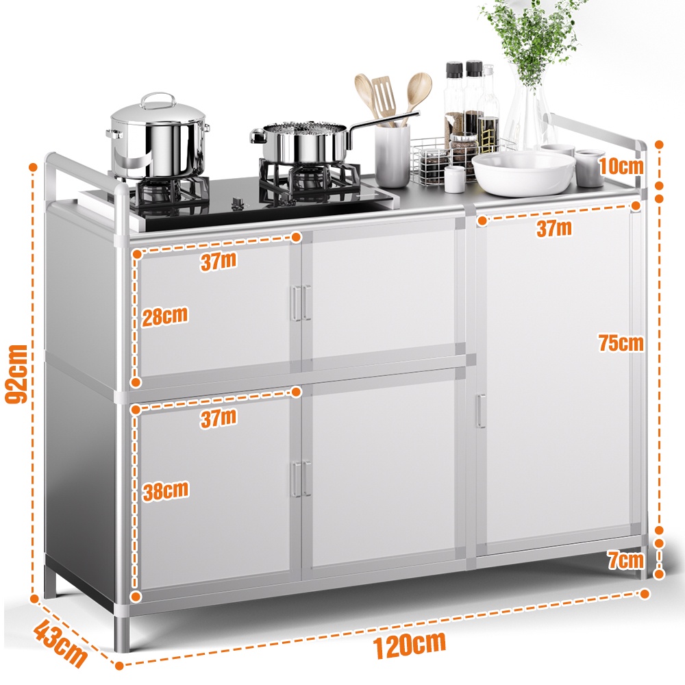 Stove Cabinet Gas Cooking Table Tempered Glass Top Kabinet Gas Dapur ...