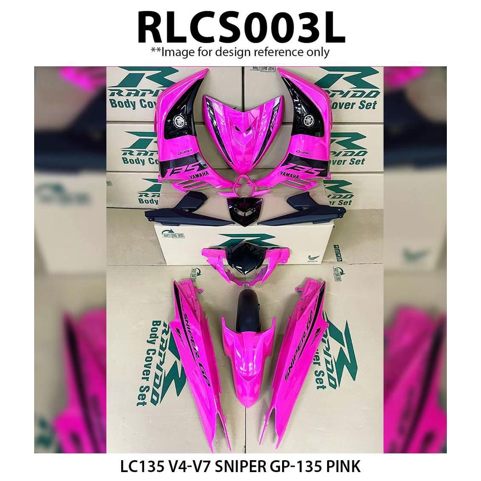 Cover Set Rapido LC135 V2 V3 V4 V5 V6 V7 Yamaha Sniper GP135 Yellow ...