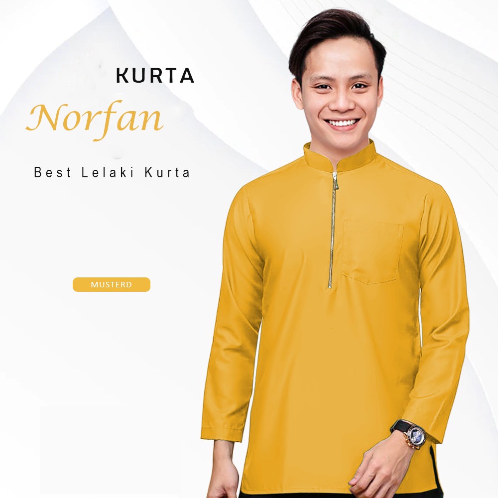 Best Zip Style Lelaki Kurta By Norfan Collection | Shopee Malaysia