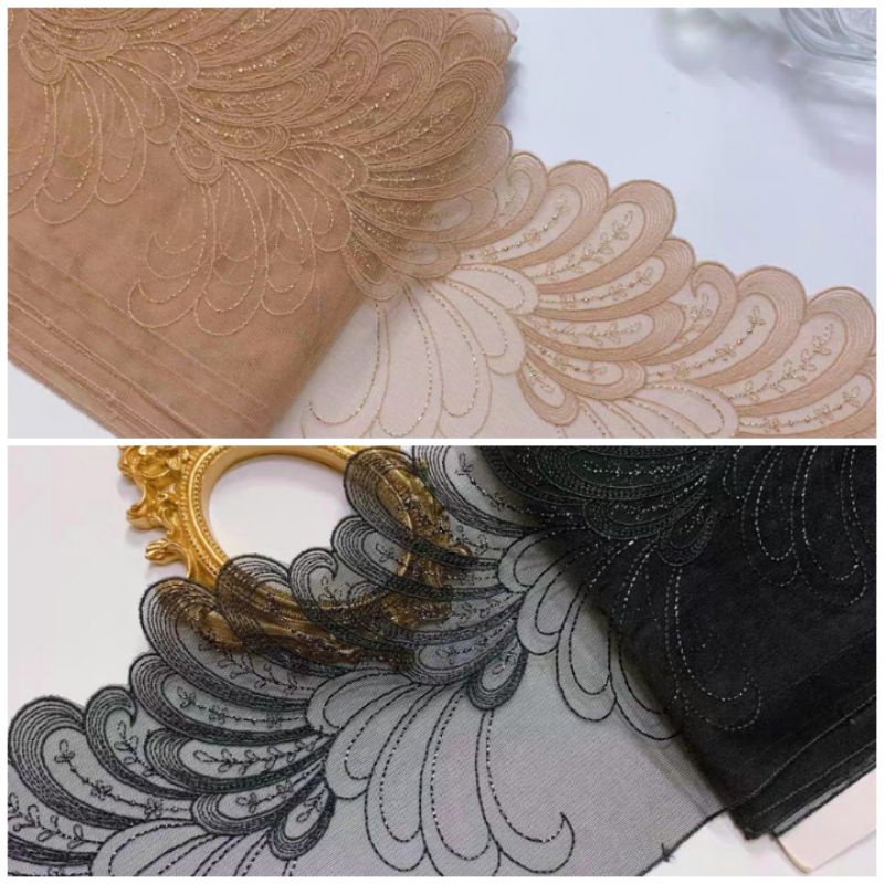 * Ready Stock * 17cm Width Renda Lace Baju/Fabric Lace/Embroidery Lace ...