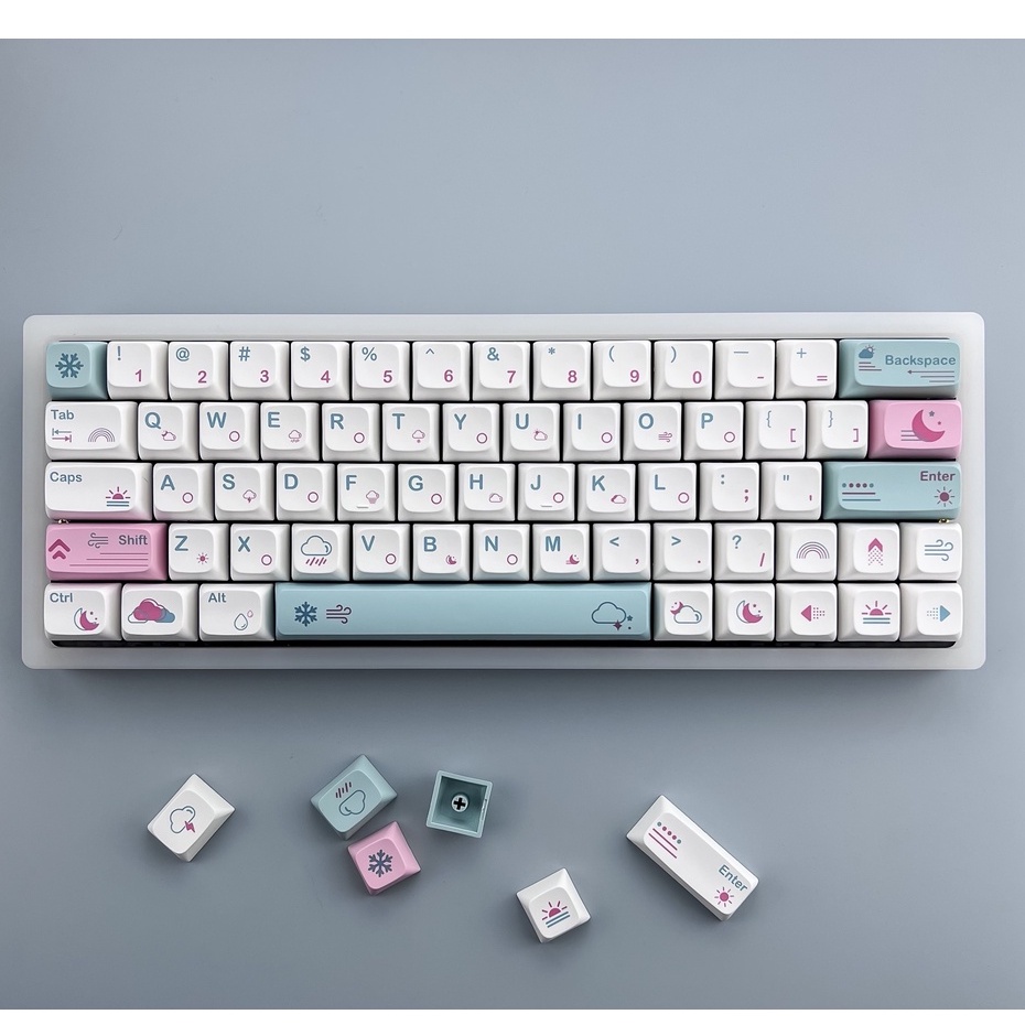 Weather Keycap 132Key Full Set PBT XDA Height Layout Mechanical ...