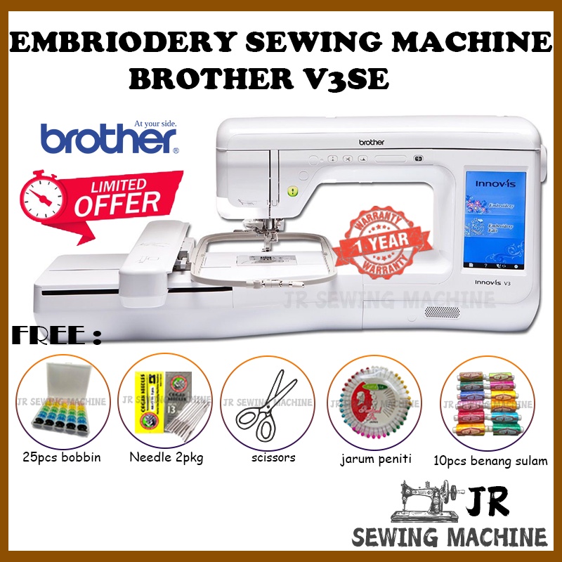 Brother Innovis V3 SE Embroidery Machine V3SE / v3se / mesin sulam (1 ...