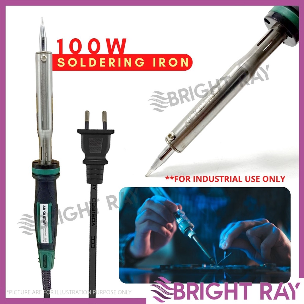100W Pateri Timah Soldering Iron Kit Pateri Solder Set Welding ...