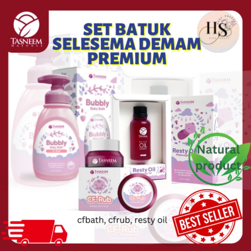 TASNEEM NATUREL | SET BATUK SELESEMA DEMAM | CFRUB BALM | CFPATCH ...