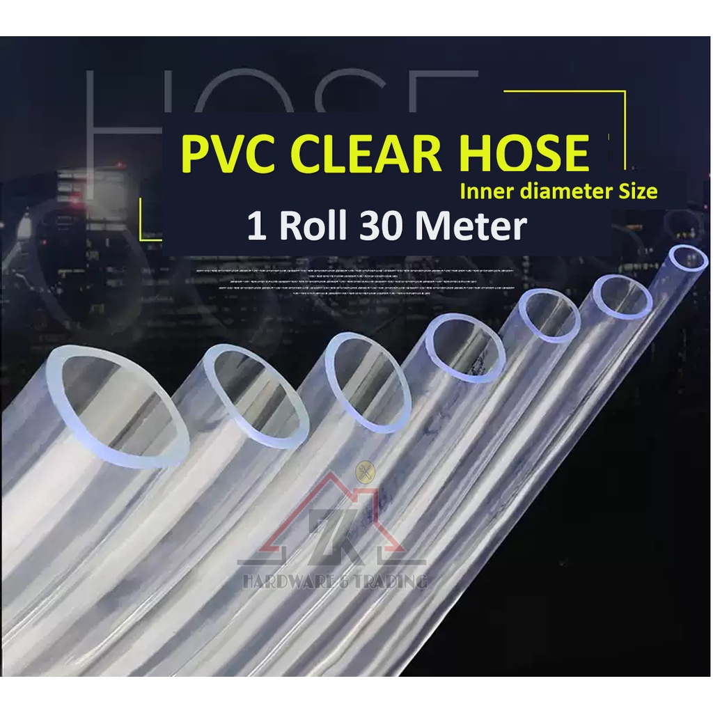 [ROLL] PVC CLEAR HOSE PIPE TRANSPARENT HOSE AIR LINE TUBE OIL HOSE ...