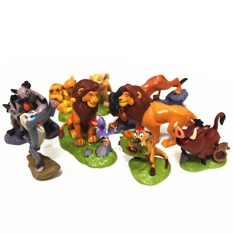 12pcs/set Cartoon The Lion Guard King Figures Kion Simba Bunga Beshte ...